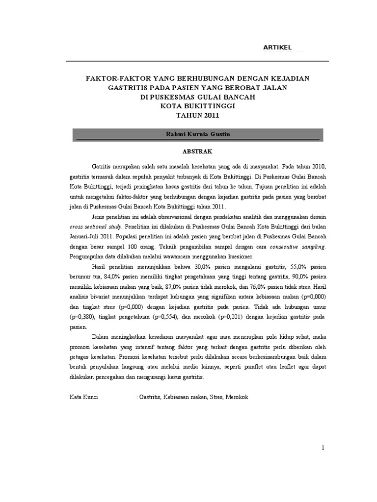 Contoh Jurnal Penelitian | PDF