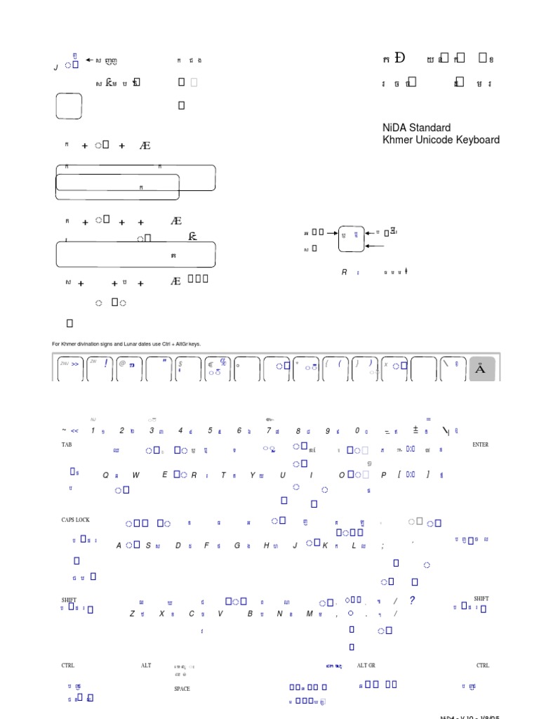 KhmerKeyboard NiDA V1.0 | PDF