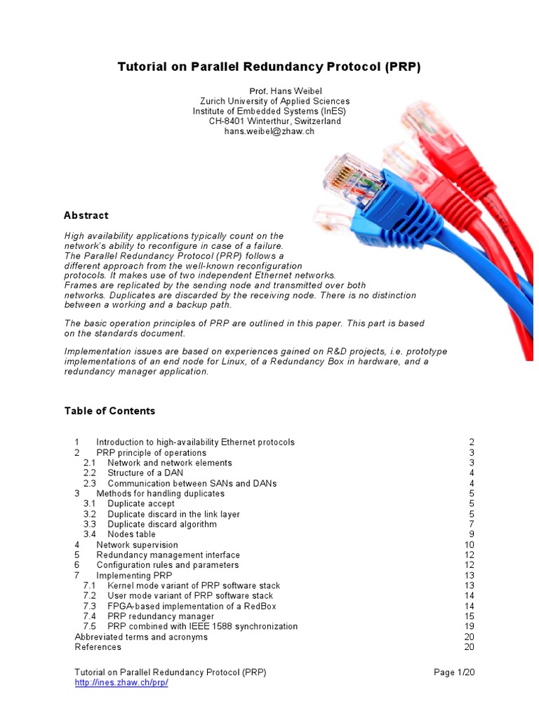 Prp Tutorial Pdf Network Topology Communications Protocols