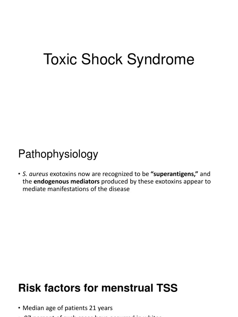 Toxic Shock Syndrome Overview and Management | PDF | Immunology ...