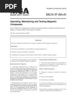 Solas Chapter V - Annex 13 - Magnetic Compasses | PDF | Compass | Ships