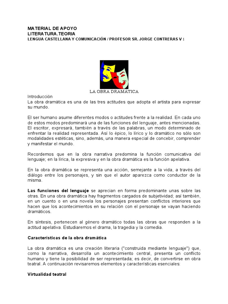 La Obra Dramatica | PDF | Teatro | Aldea