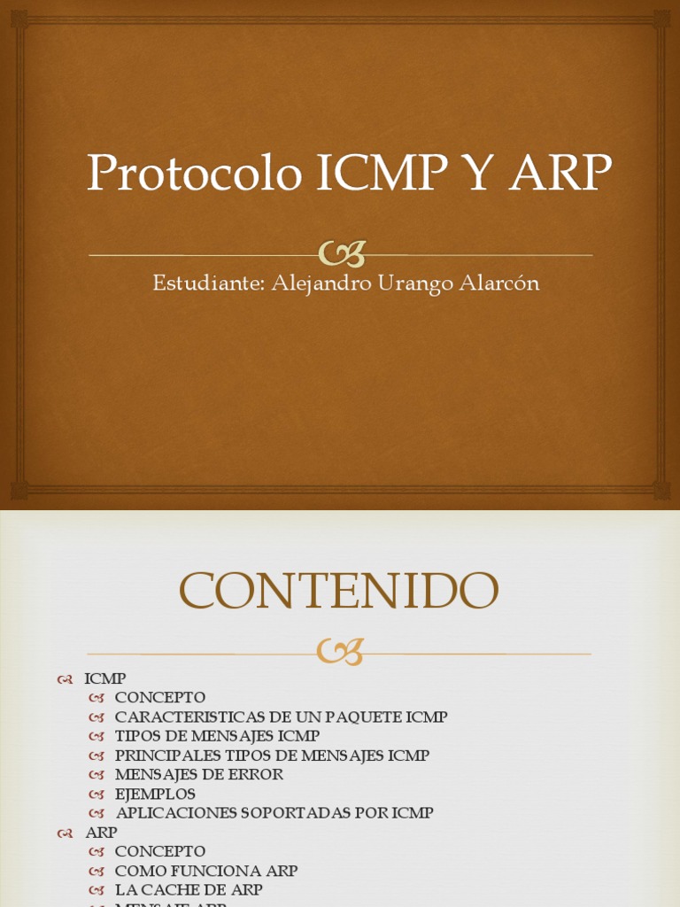Protocolo Icmp y Arp | PDF | Protocolos de internet | Arquitectura de internet