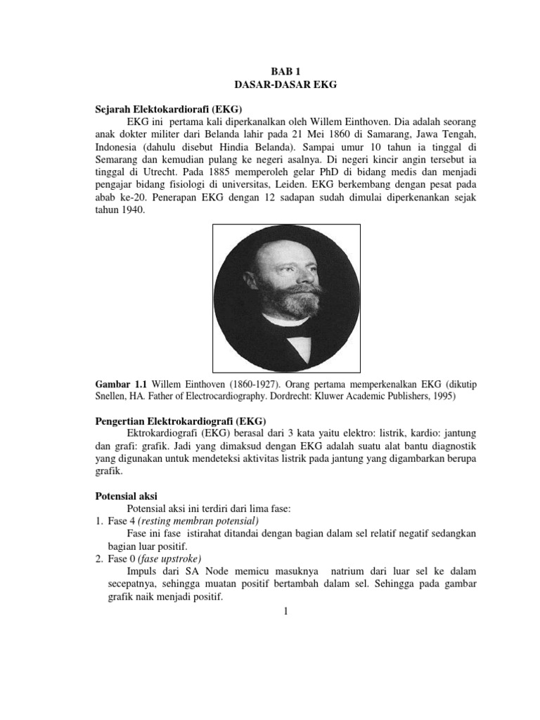 Dr. Edi Hidayat, Sejarah EKG | PDF