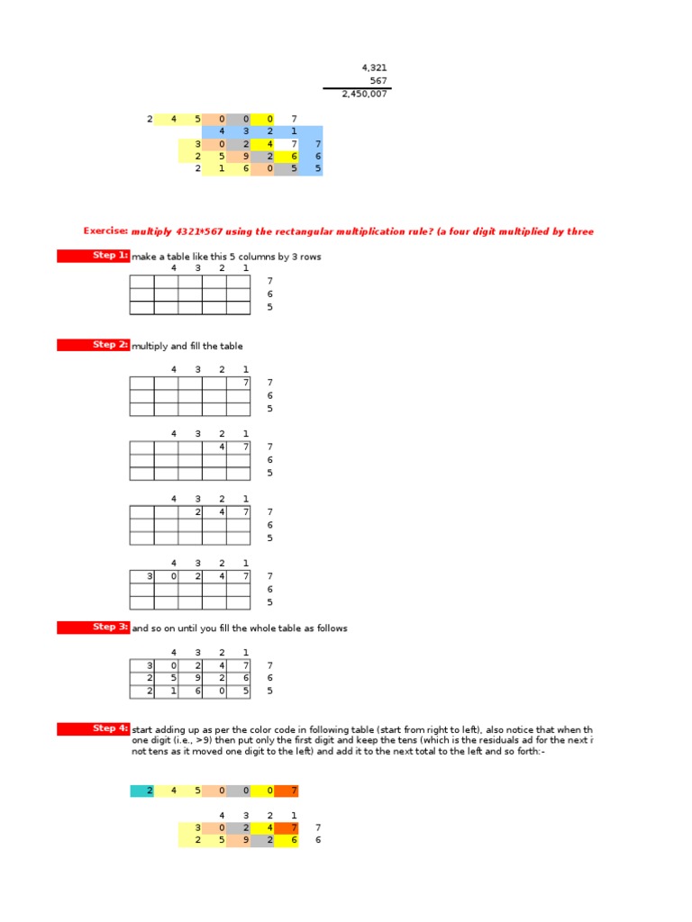 Fibonacci Rectangular Multiplication | PDF