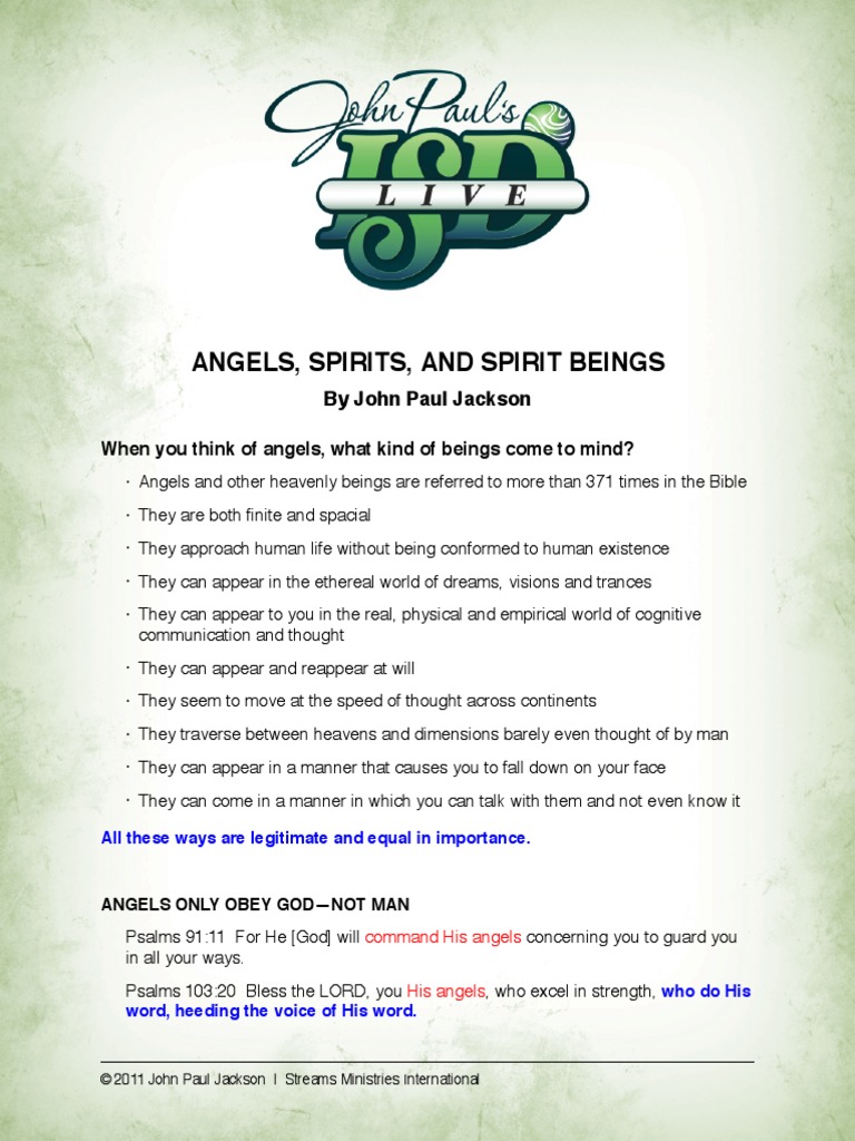 Angels, Spirits, and Spirit Beings | PDF | Angel | Mythology