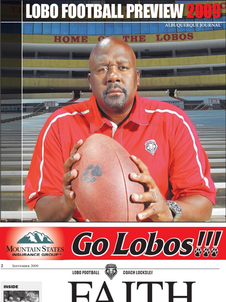 Lobo Football Preview 2009 | PDF | Sport Variants | Team Sports