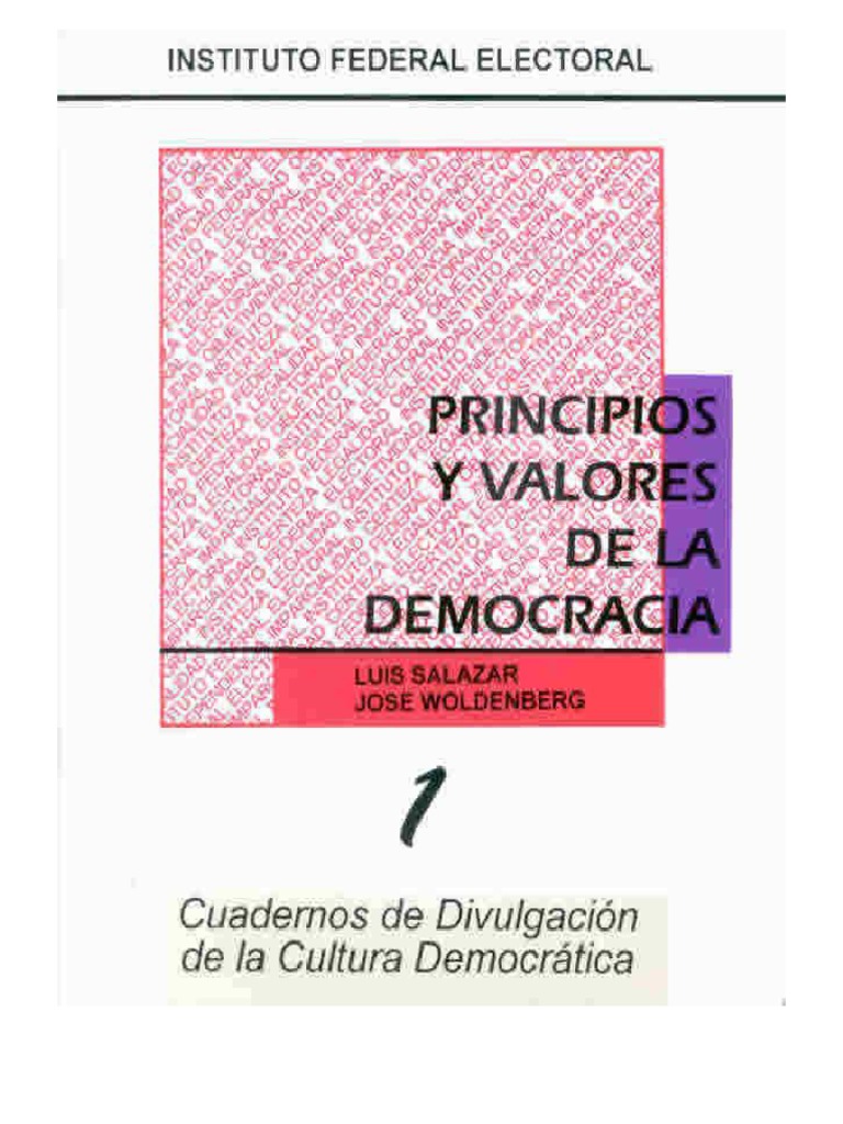 Cuaderno de Divulgacion de La Cultura Democratica Principios y Valores | Descargar gratis PDF ...