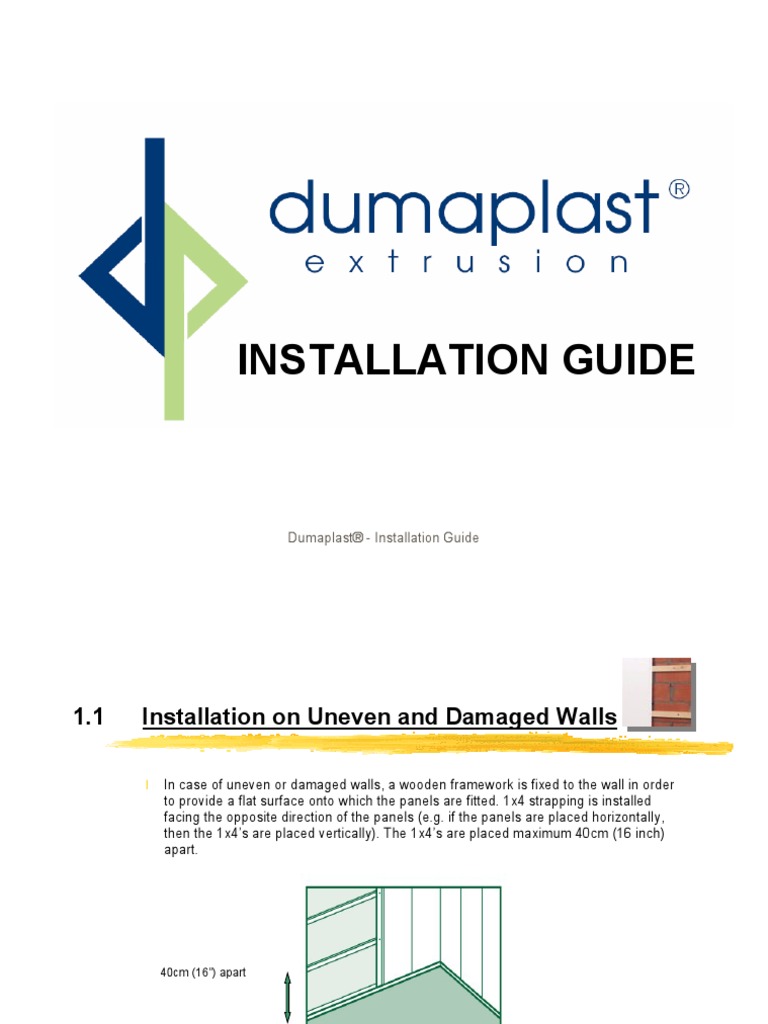 Interior Decorative Wall Panels - Installation Guide #2 | PDF ...
