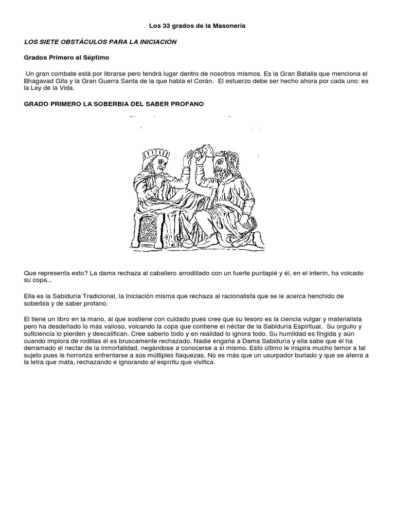 Los 33 Grados de La Masonería | PDF