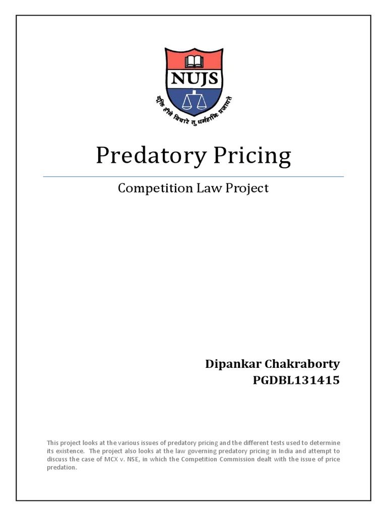 Predatory Pricing | PDF | Monopoly | Competition