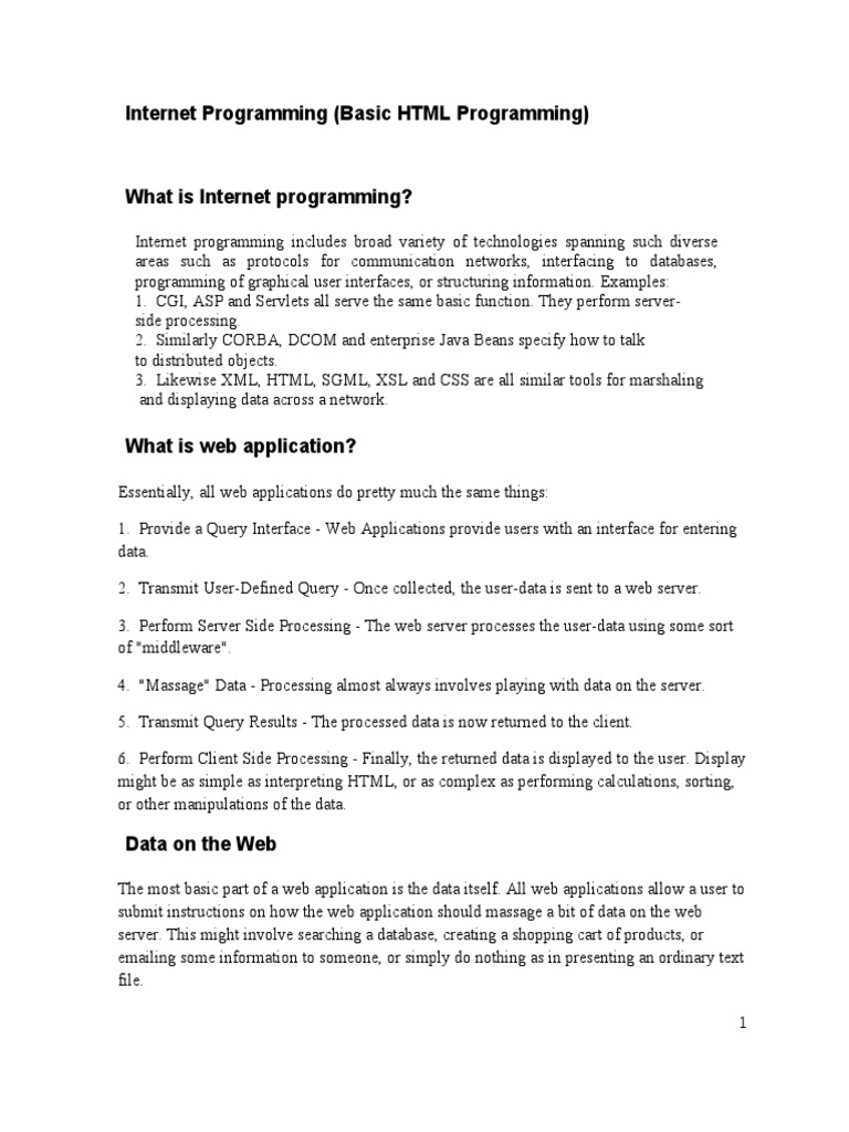 HTML Complete Study Package | PDF | Markup Language | Html