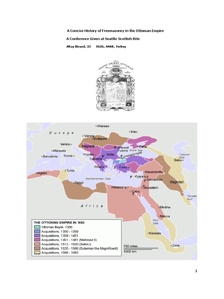 A Concise History of Turkish Masonry | PDF | Freemasonry | Masonic Lodge