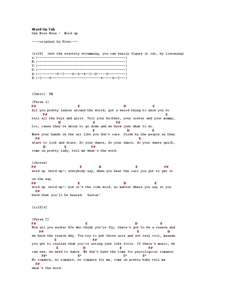Thy Word Guitar Chords