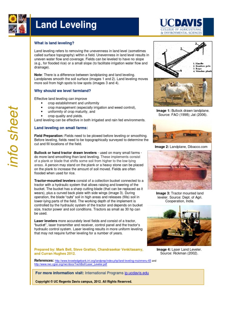 Land Levelling | PDF | Tractor | Soil