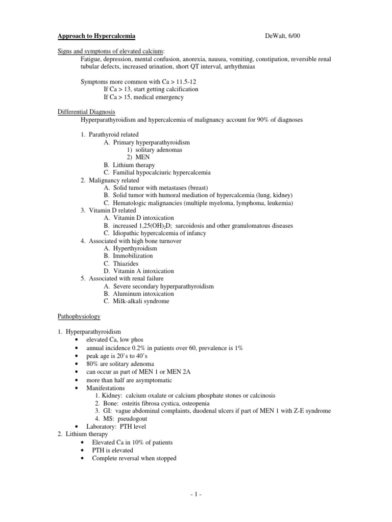 Hyper Calc Emi A | Download Free PDF | Medical Specialties | Diseases And Disorders
