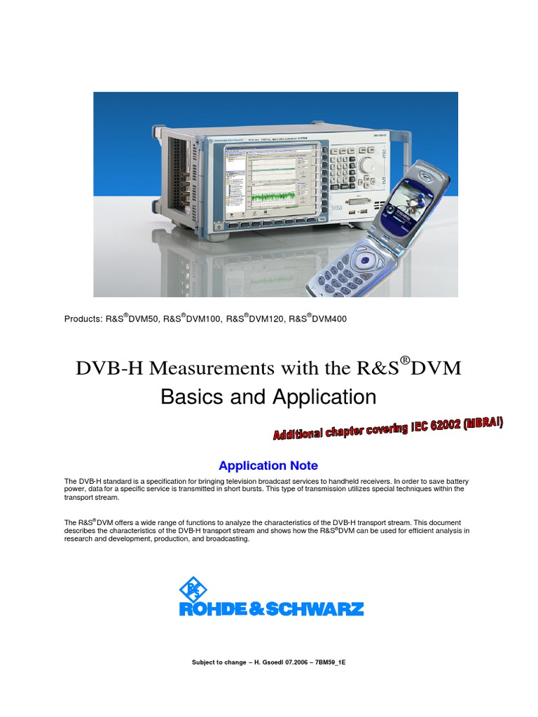 DVB H Measurements | PDF | Network Packet | Internet Protocols