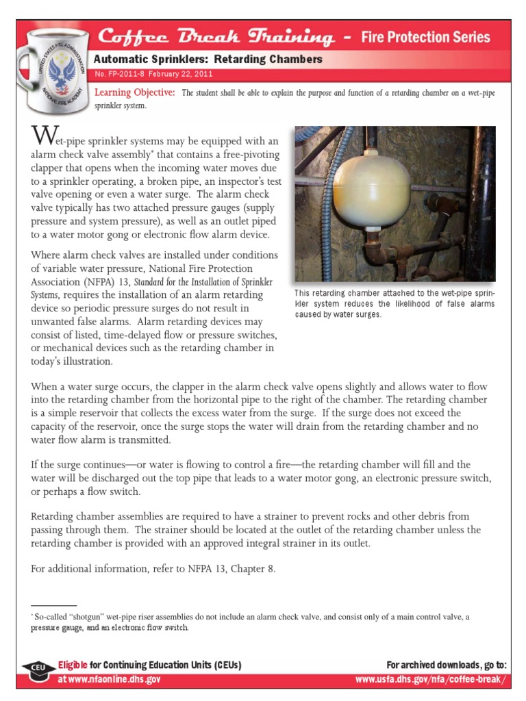 Retarding Chamber | Fire Sprinkler System | Valve