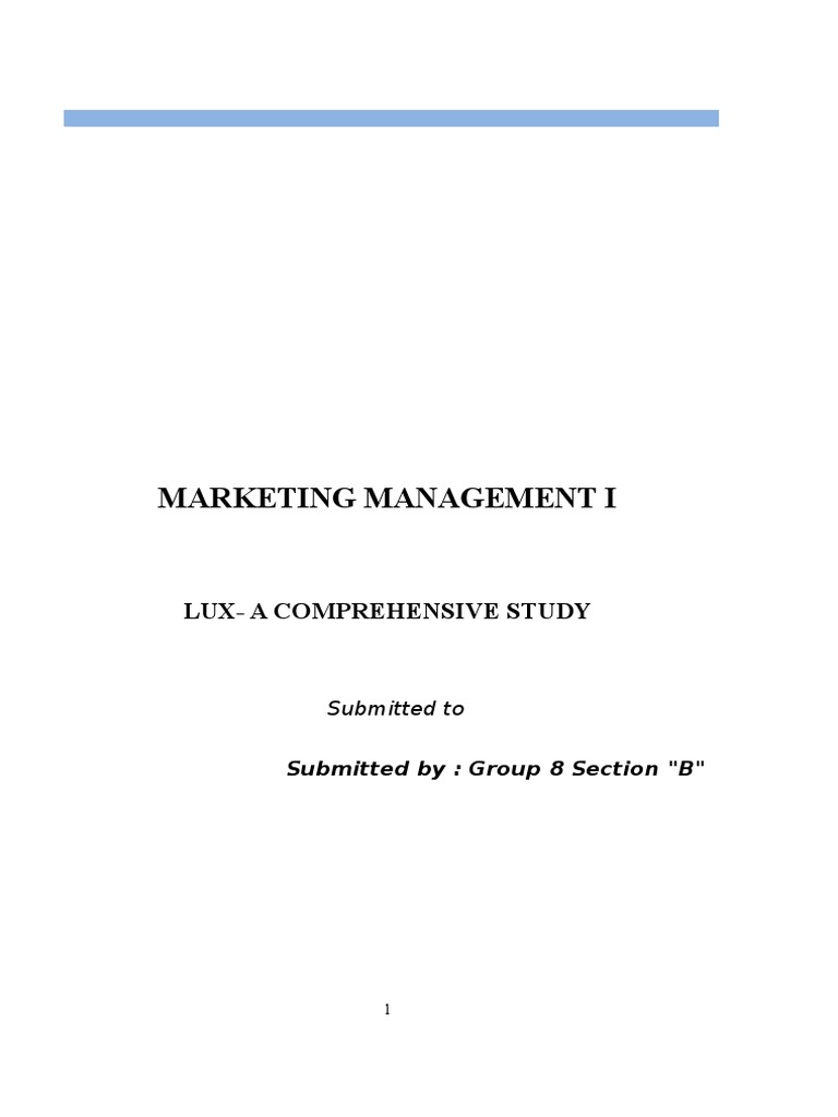 Final Lux Report | Retail | Business (General)