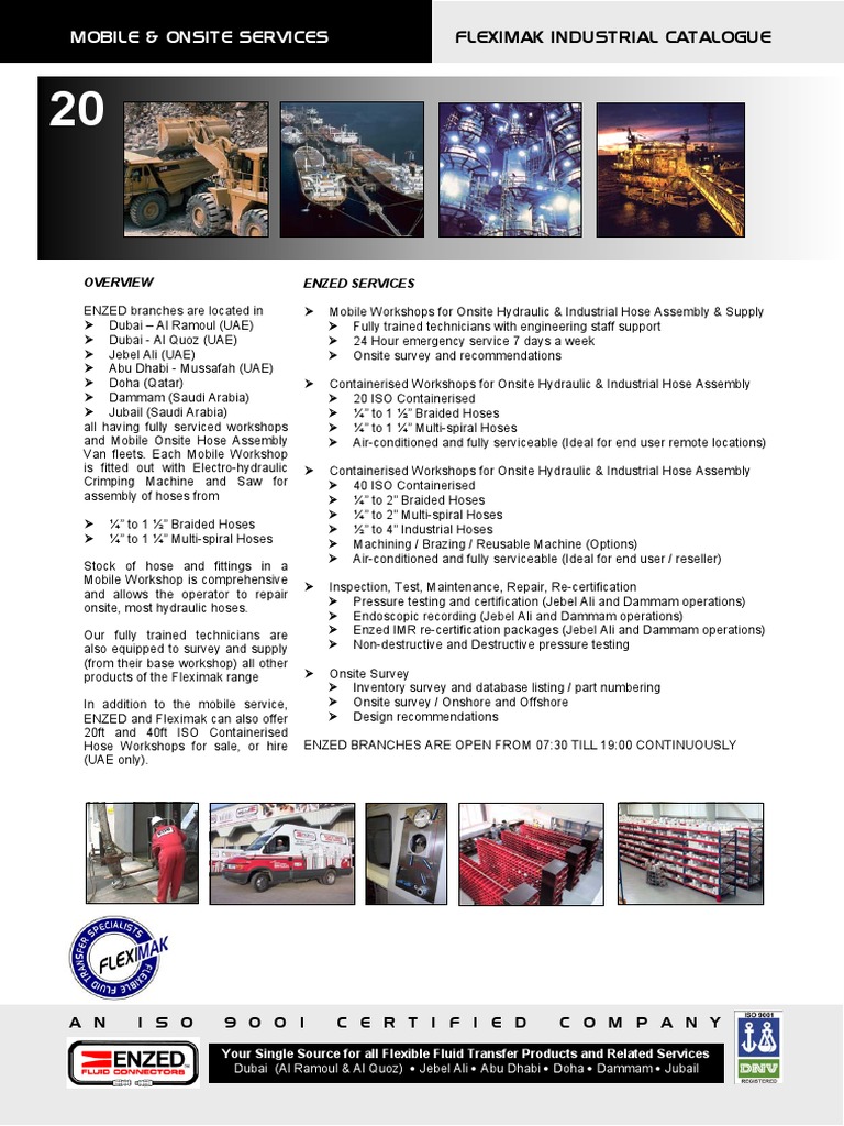 Mobile & Onsite Services: Fleximak Industrial Catalogue | PDF | United ...