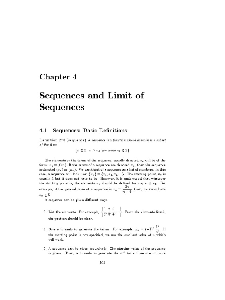 Sequences | PDF | Monotonic Function | Sequence