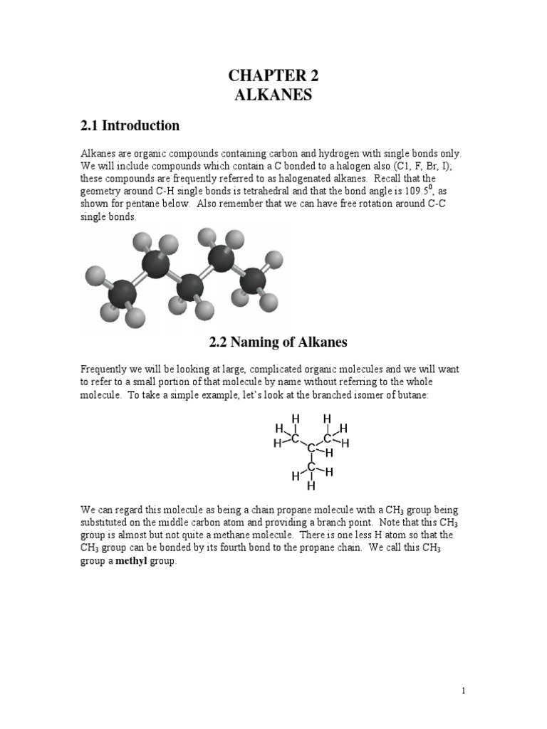 Chapter 2 Alkanes | PDF | Alkane | Chemical Polarity Chapter 2 Alkanes | PDF | Alkane | Chemical Polarity