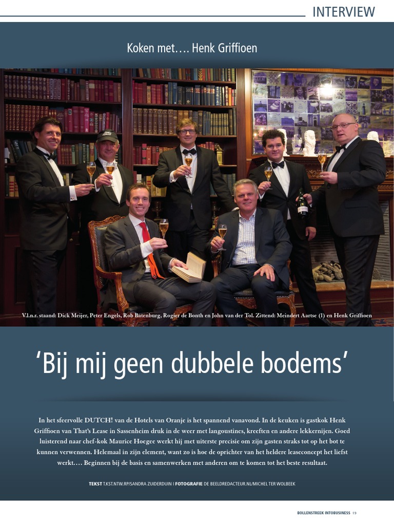 Koken Met... Henk Griffioen in Restaurant DUTCH! Noordwijk | PDF