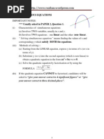 Form 4 Additional Mathematics Revision Questions | PDF | Quadratic ...