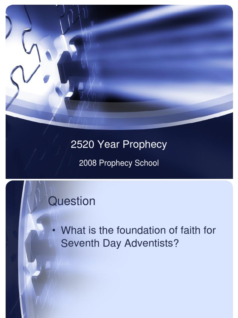 02 2520 Year Prophecy | PDF | Daniel (Biblical Figure) | Elijah