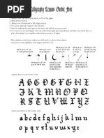 Gothic Alphabet | PDF | Calligraphy | Blue