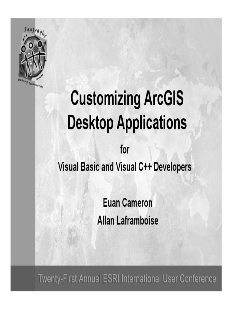 Customizing Arc Gis Desktop | PDF | Component Object Model | Arc Gis