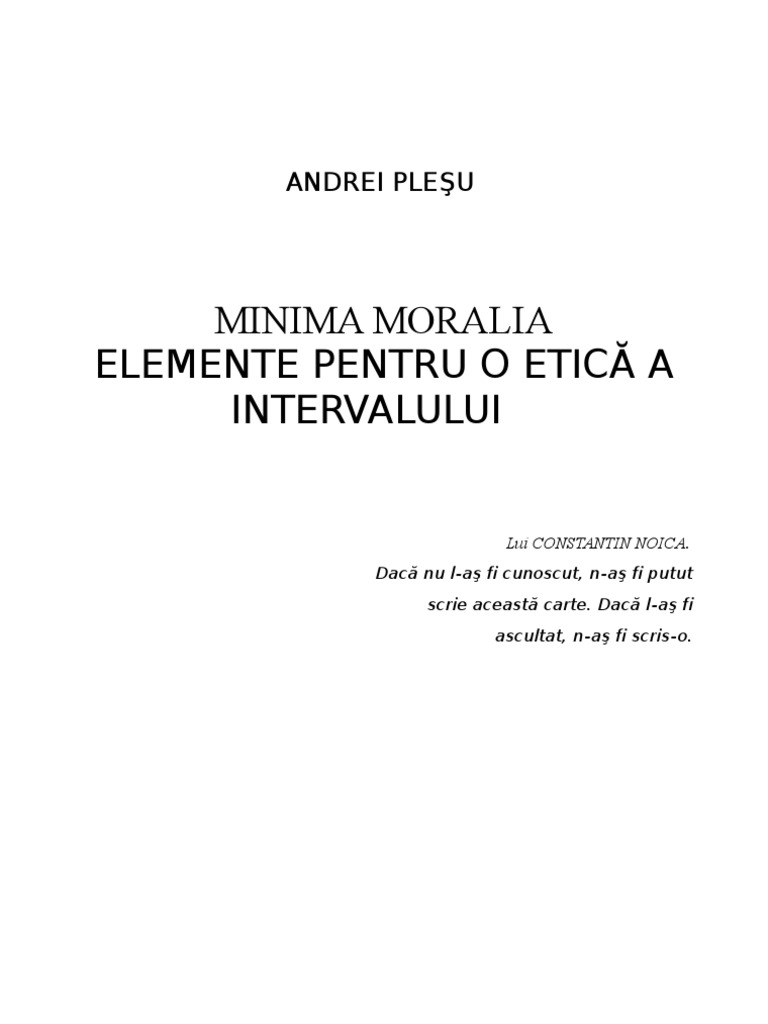 Andrei Plesu - Minima Moralia V5.0.zip | PDF