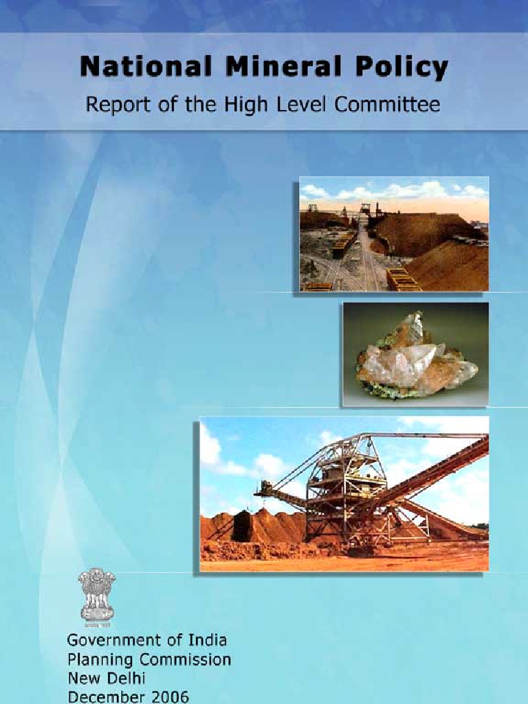 National Mineral Policy - NMP | PDF