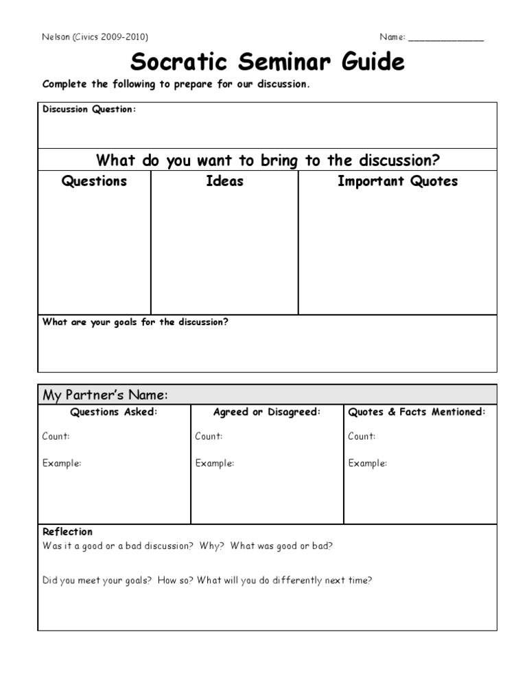 Socratic Seminar Preparation Guide | PDF | Career & Growth | Social Science