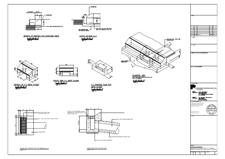 Road Gully and Kerb Design Details | PDF | Technology & Engineering