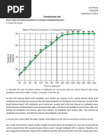 Lactase Enzyme Activity Analysis | PDF | Enzyme | Catalysis