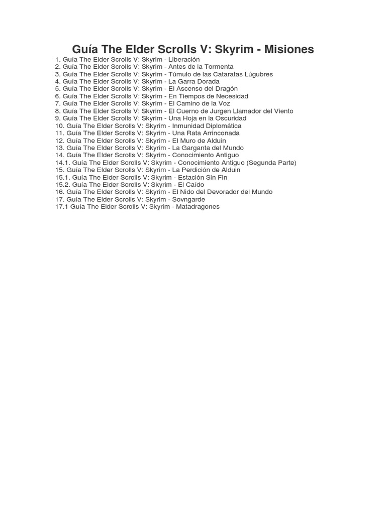 Guia Skyrim | PDF