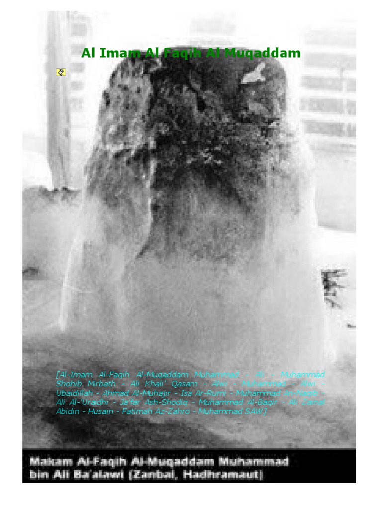 Biografi Al-Faqih Al-Muqaddam | PDF | Agama & Spiritualitas | Klasik