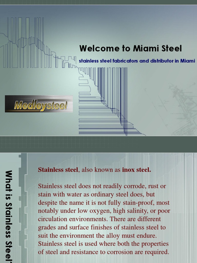 The Finest and The Best Steel Exporter in Miami, FL | PDF