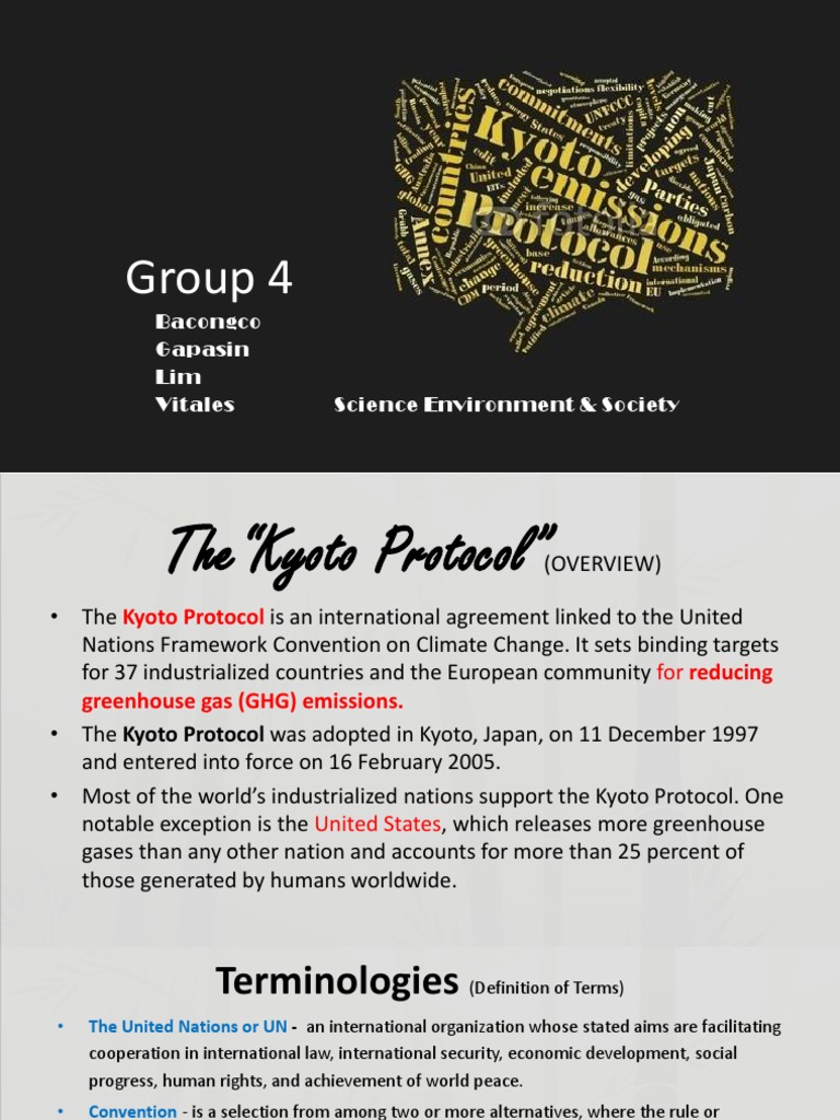 Kyoto Protocol | Kyoto Protocol | United Nations Framework Convention ...