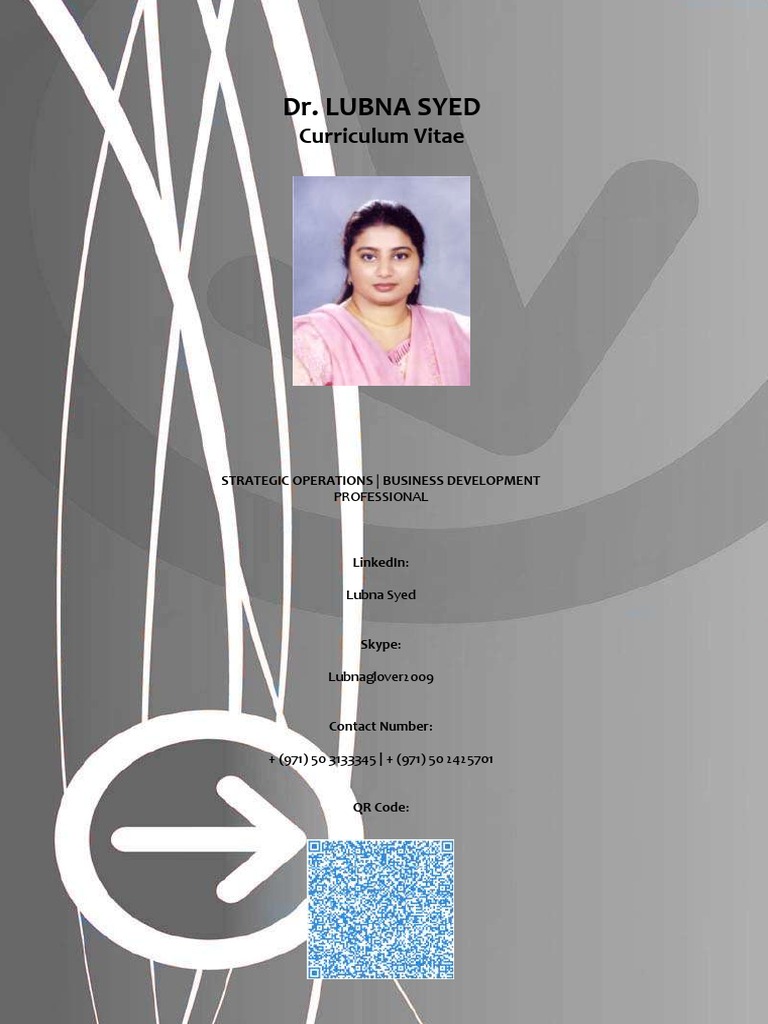 Dr. Lubna Syed CV | PDF | Strategic Management | Marketing