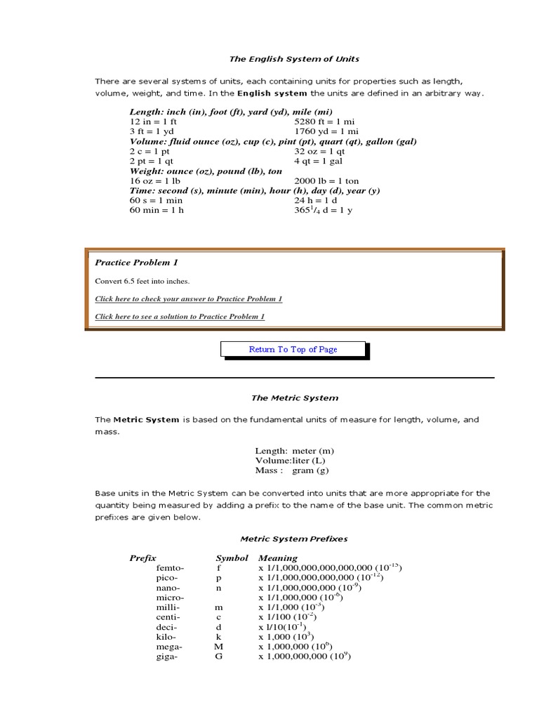 English System of Units Overview | PDF | Mole (Unit) | Ion