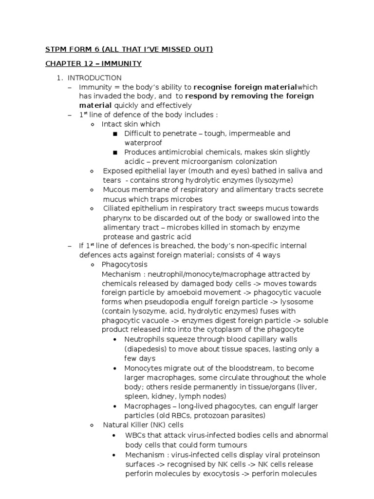 STPM Form 6 | PDF | Antibody | Antigen