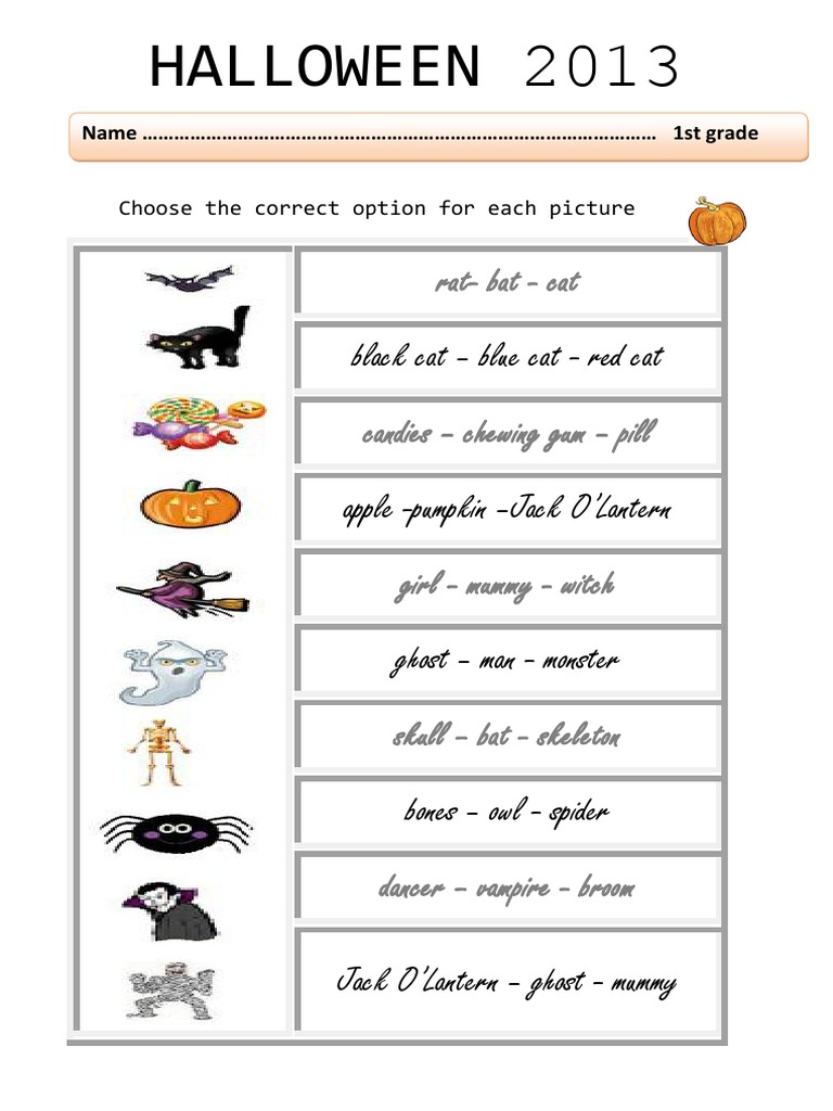 Halloween 2013: Rat-Bat - Cat | PDF | Halloween | Pumpkin