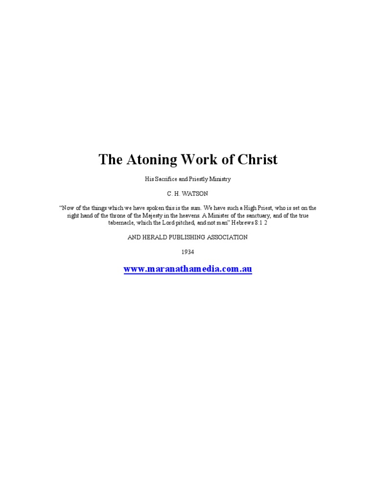 Atoning Blood of Christ | PDF | Abraham | Jesus