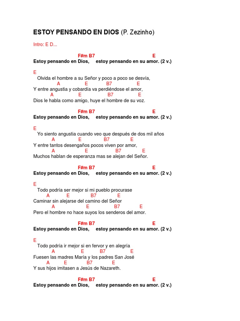 Estoy Pensando en Dios | PDF