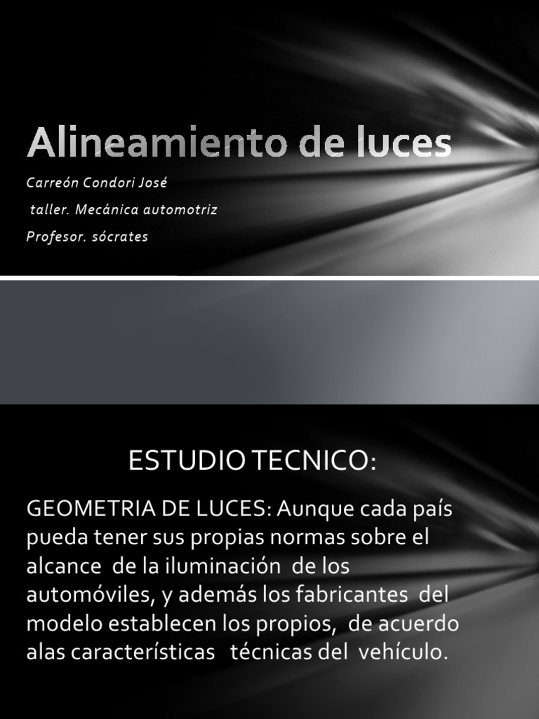 Alineación de luces de auto: guía práctica | PDF | Coche | Transporte