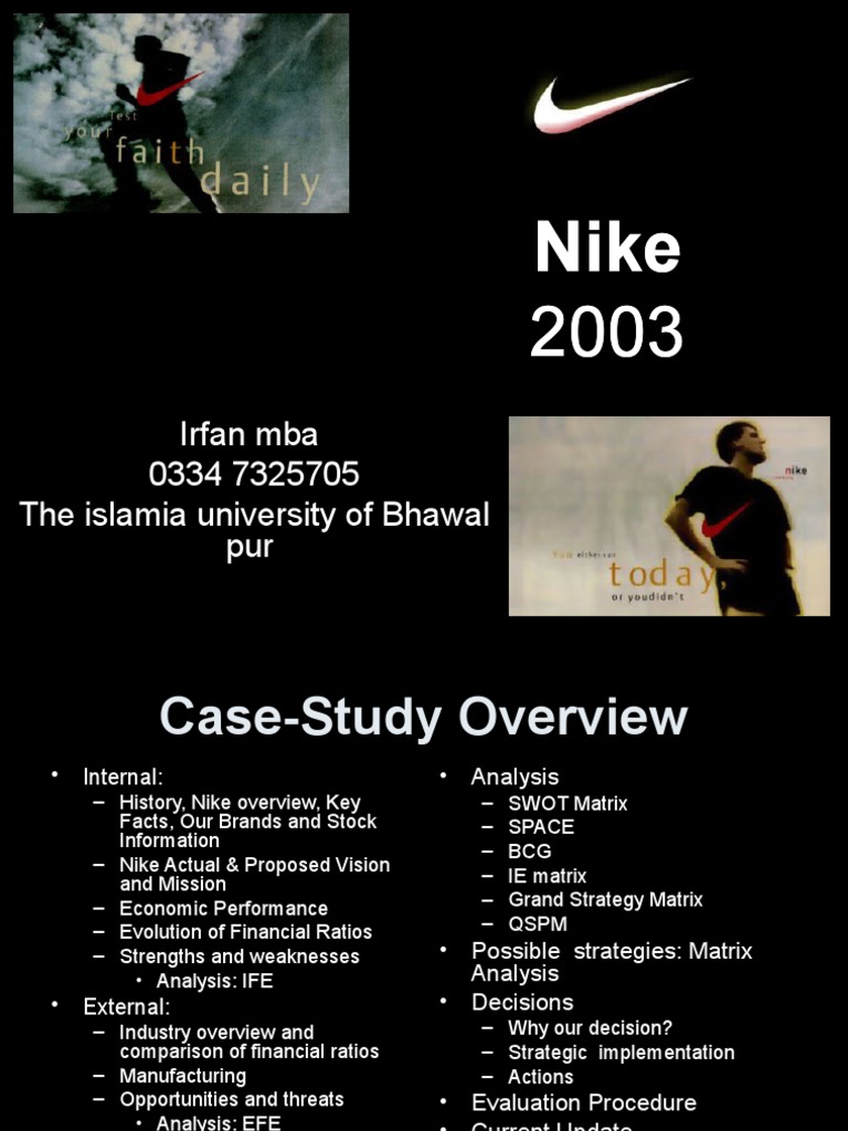 strategic management NikeFINAL | Nike | Strategic Management