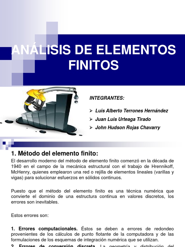 ANÁLISIS DE ELEMENTOS FINITOS (Diapositivas) | PDF | Método de ...