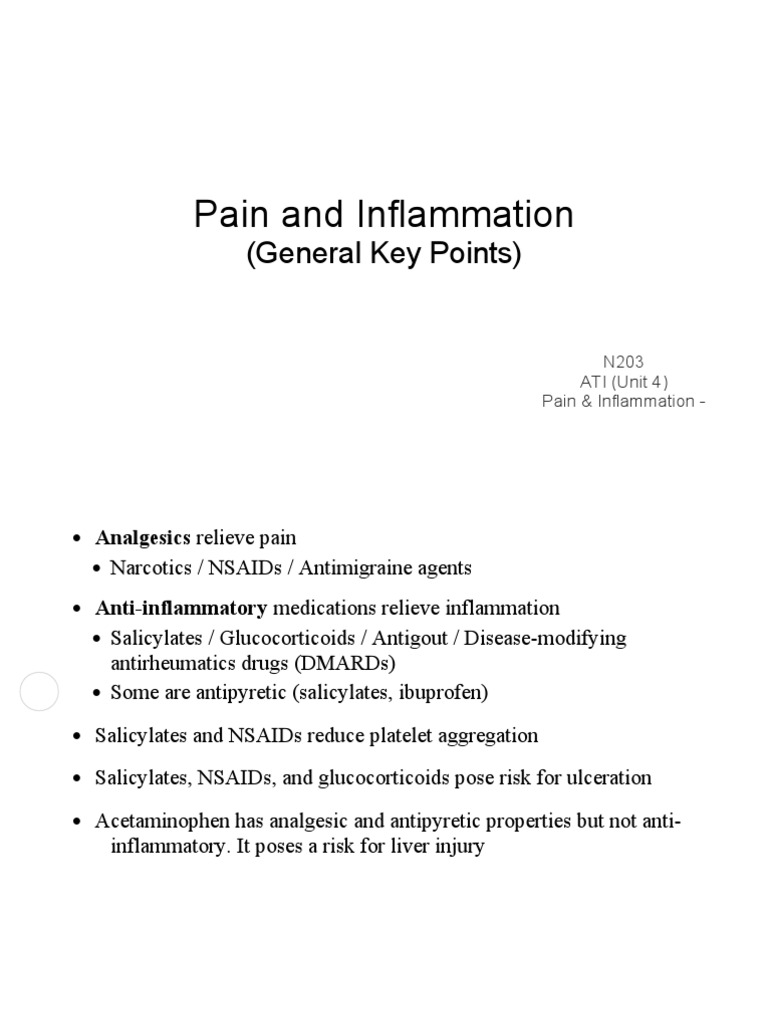 Medications For Pain and Inflammation | PDF | Nonsteroidal Anti ...